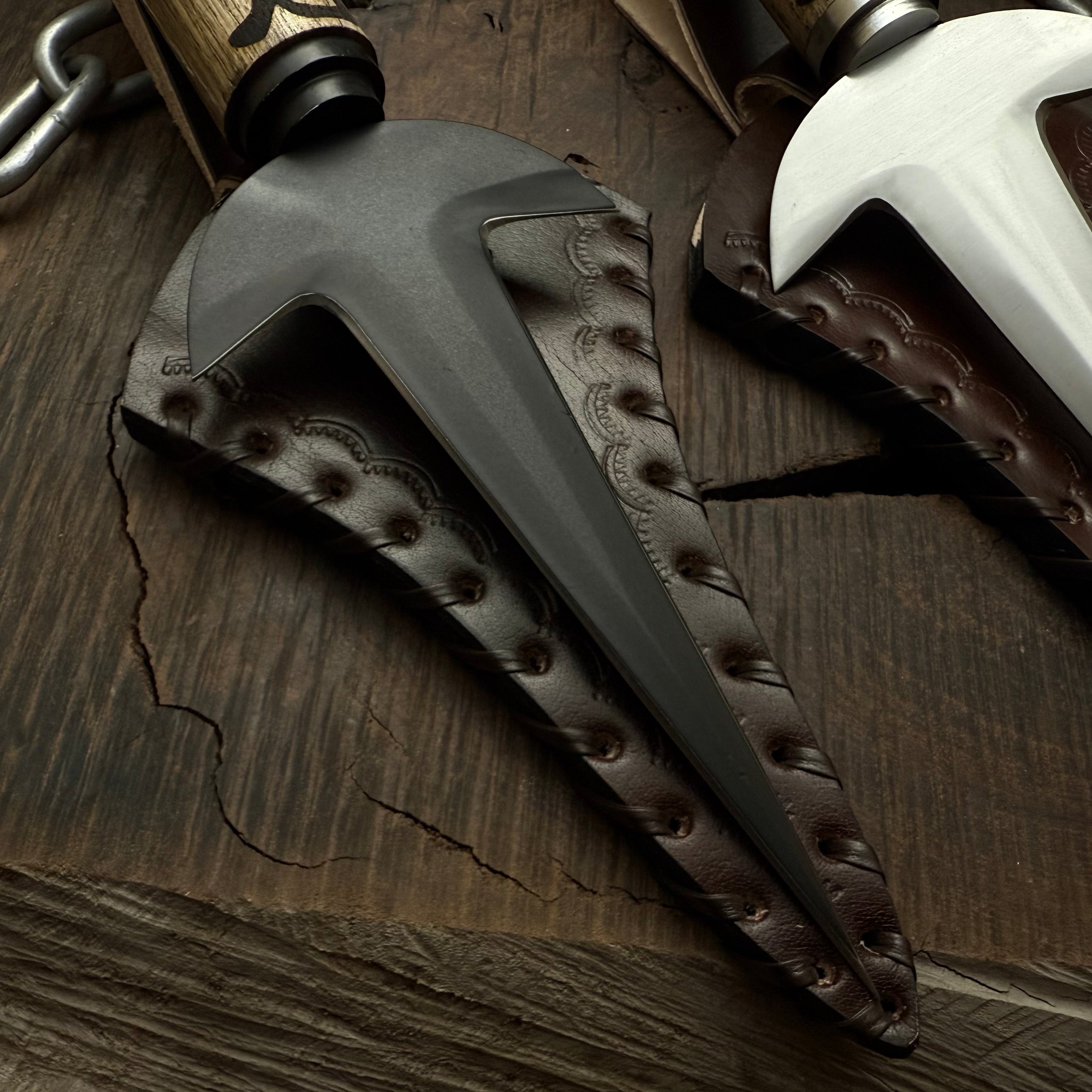 Naruto Shippuden: Handmade Custom Minato Kunai with Leather Sheath | M ...
