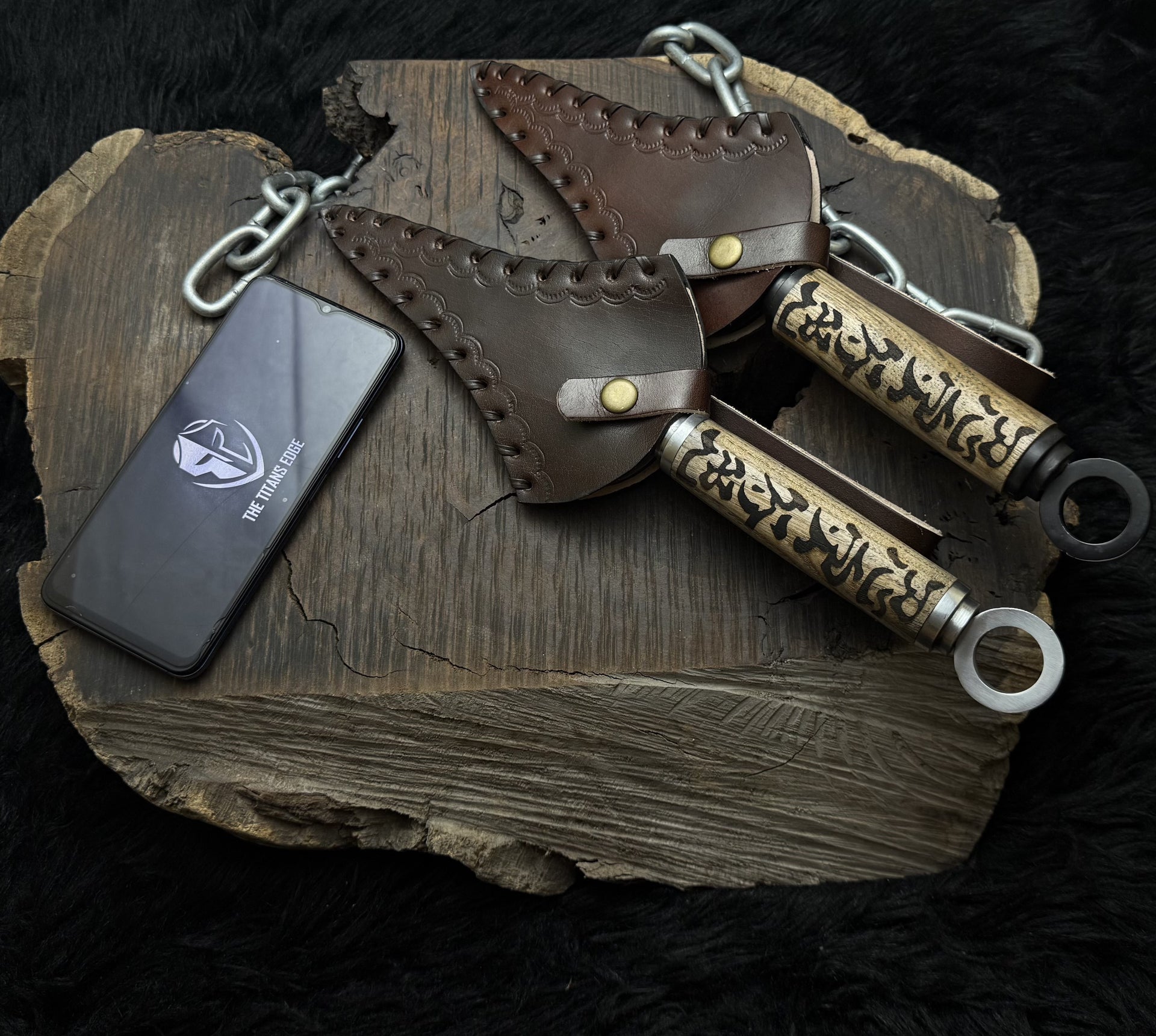 Naruto Shippuden: Handmade Custom Minato Kunai with Leather Sheath | M ...