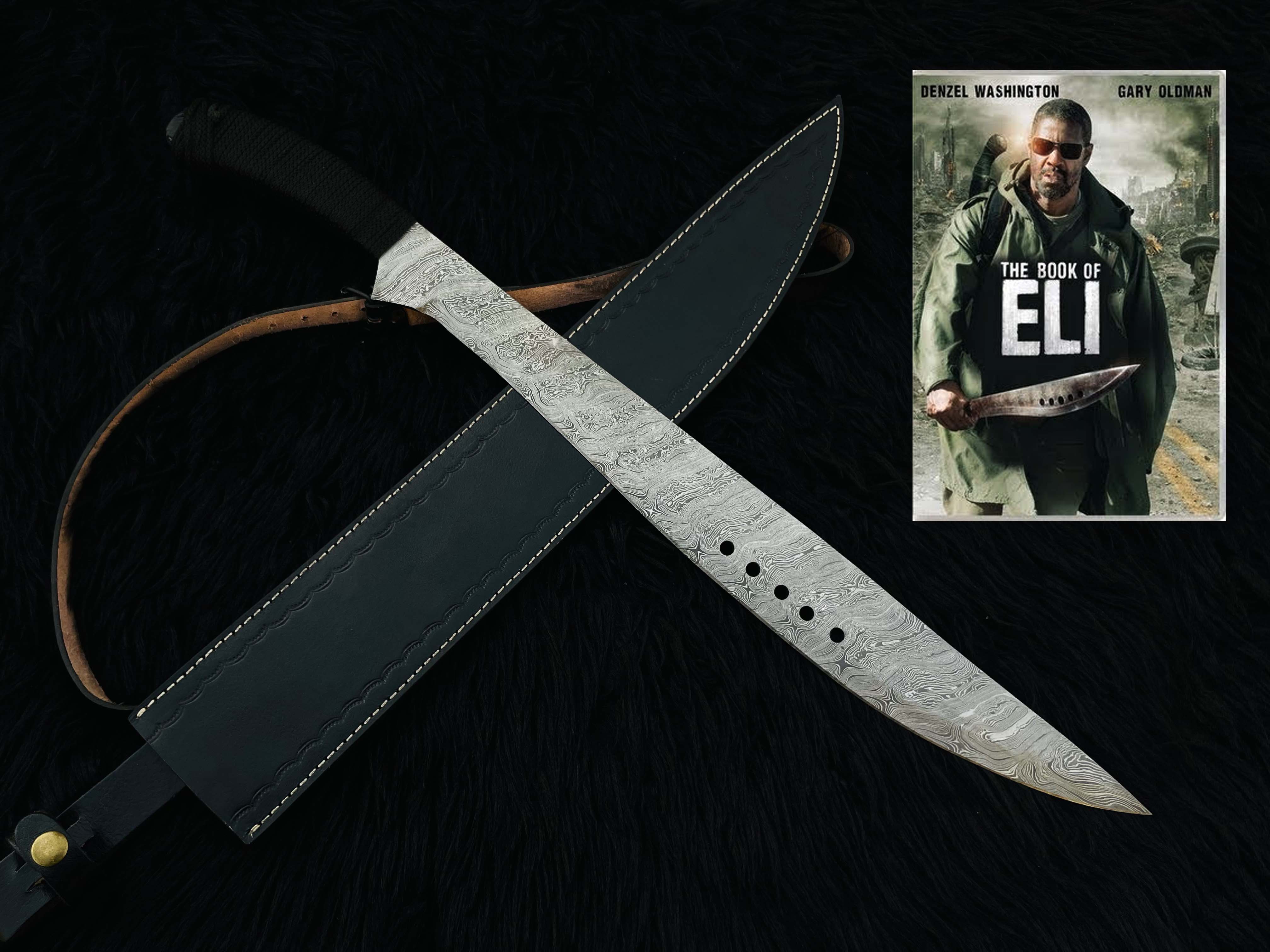 Custom Handmade Book of Eli Replica Machete with Leather Sheath – The ...